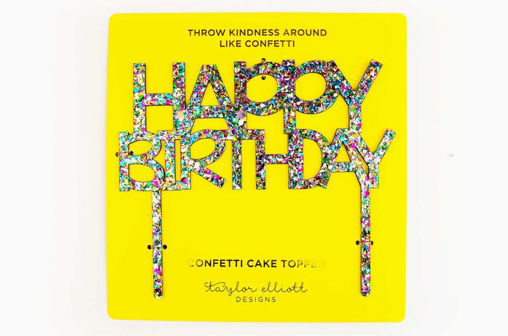 Colorful Happy Birthday Cake Topper – Party Universe Puerto Rico